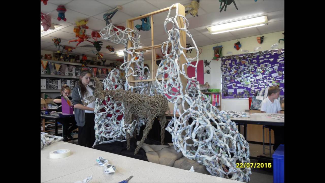 Art Sculpture building GCSE Art 2015 2017 - YouTube