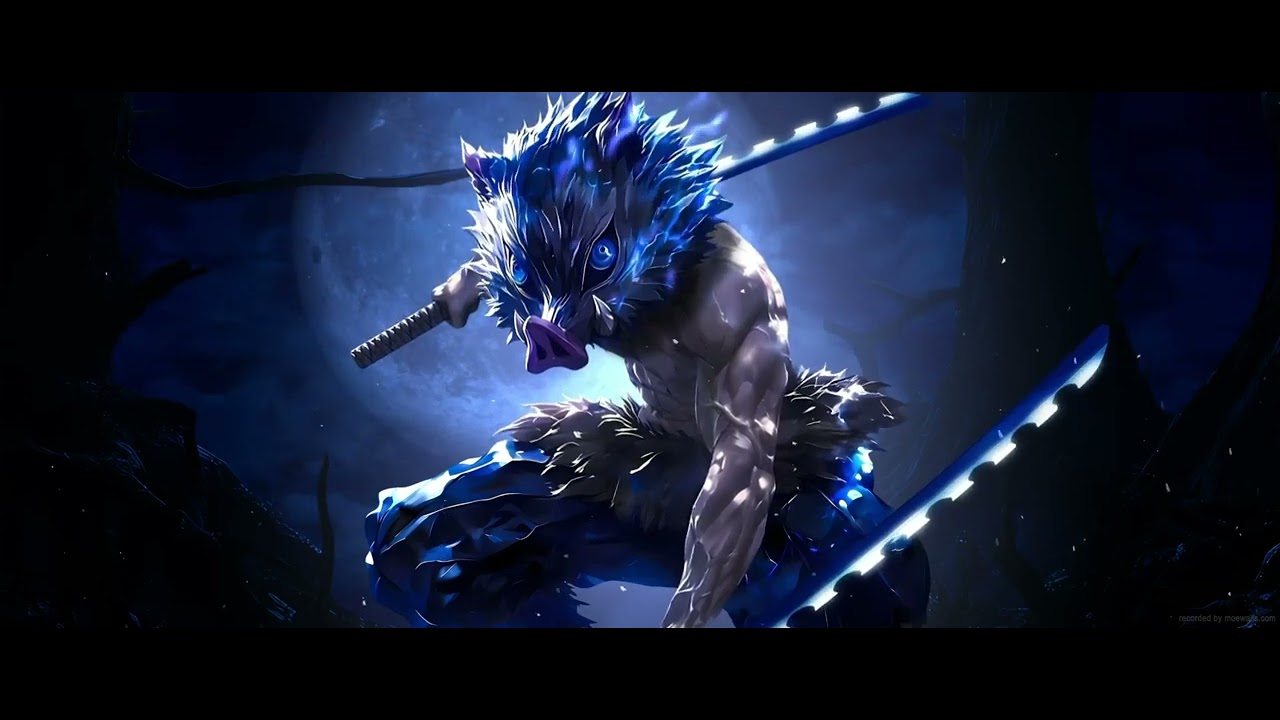 Inosuke Moonlit Night Demon Slayer Live Wallpaper - YouTube