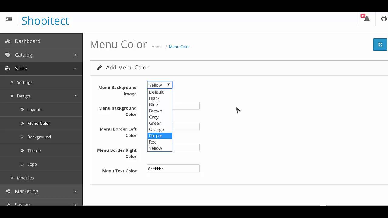 How To Change Menu Colors - YouTube