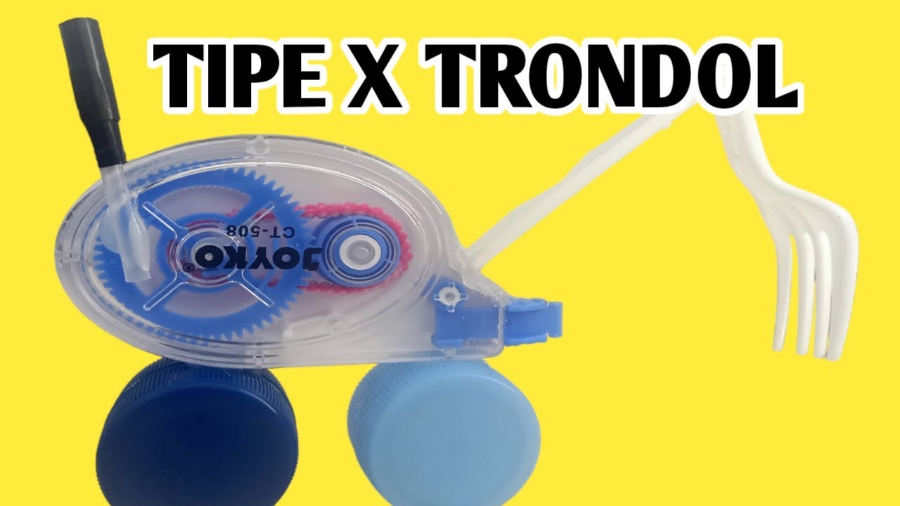 TIPE X TRONDOL EXCAVATOR RODA PAKAI TUTUP BOTOL - YouTube