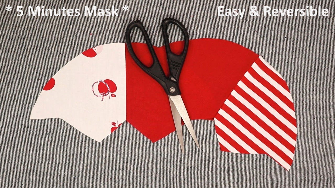 5 Minutes Fabric Face Mask Sewing Tutorial | Make Face Mask Cloth ...