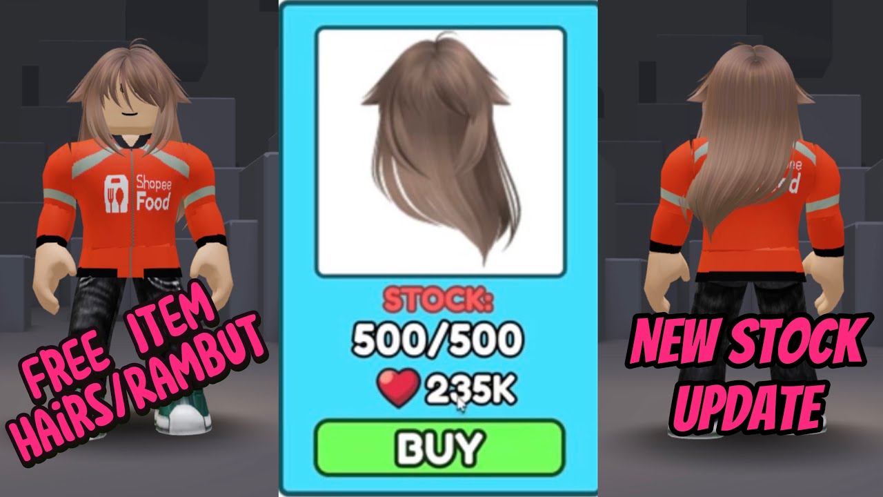 Cara Mendapatkan ITEM GRATIS HAIR atau RAMBUT di ROBLOX 😍😍 - YouTube