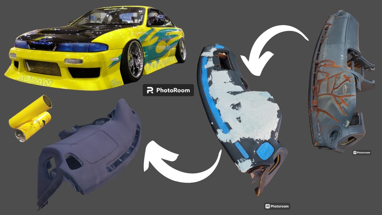 Flock It! How to Flock a 240SX Dash for a Custom Look - YouTube