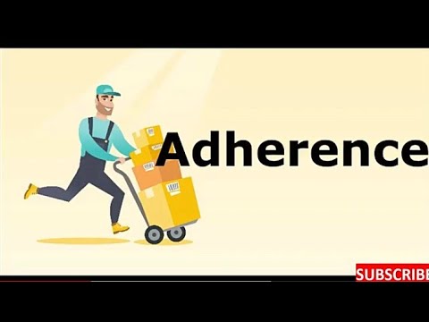 Adherence : One Word Definition : What is Adherence ? - YouTube