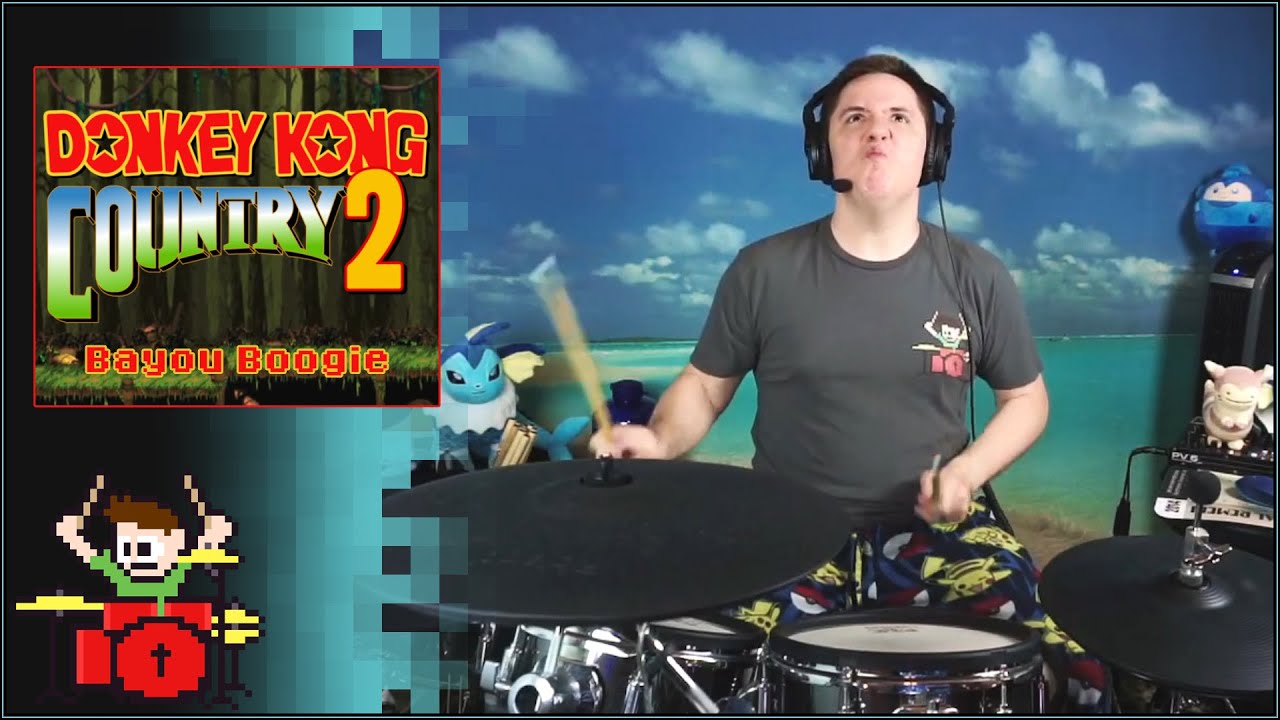 Donkey Kong Country 2 - Bayou Boogie On Drums! - YouTube