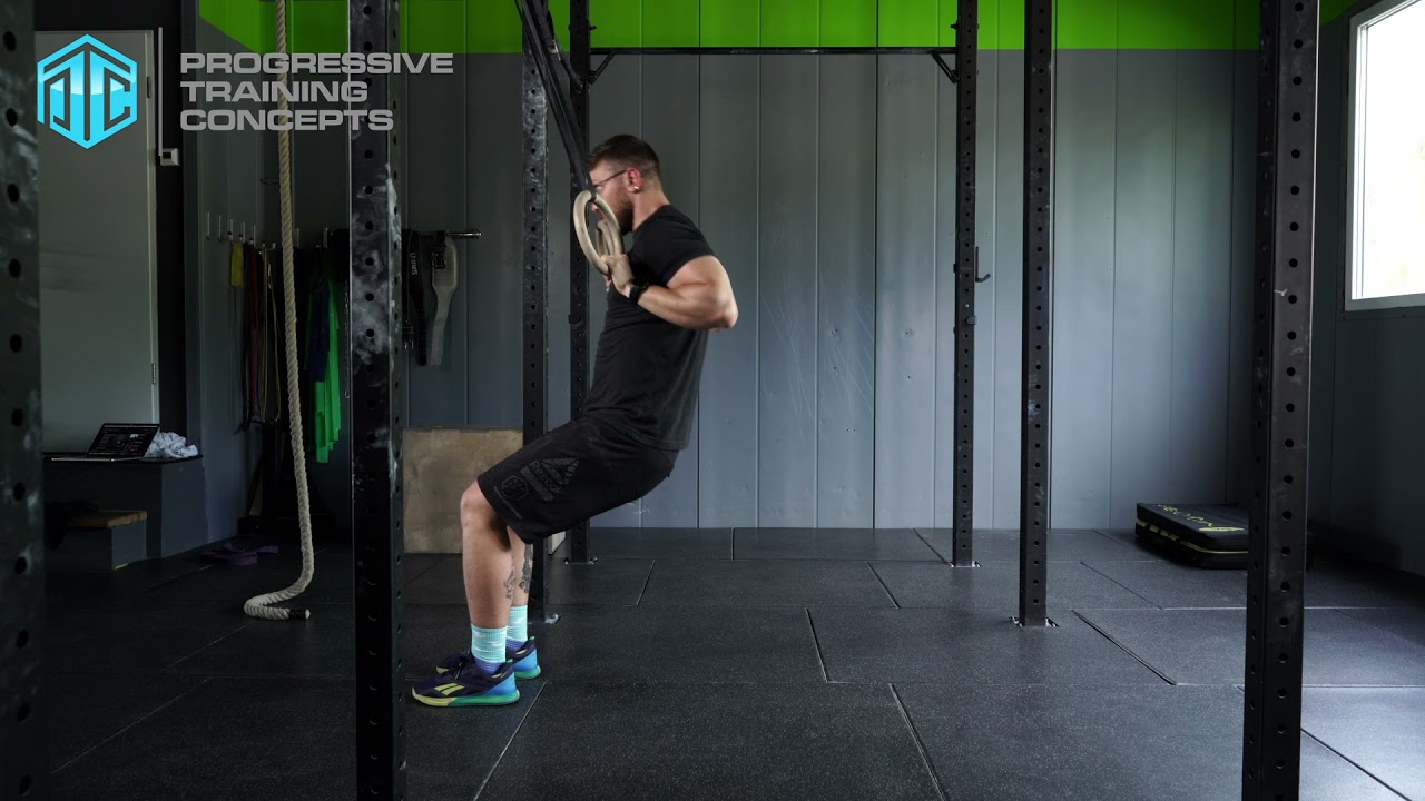 Feet Assisted Ring Pull-up - YouTube