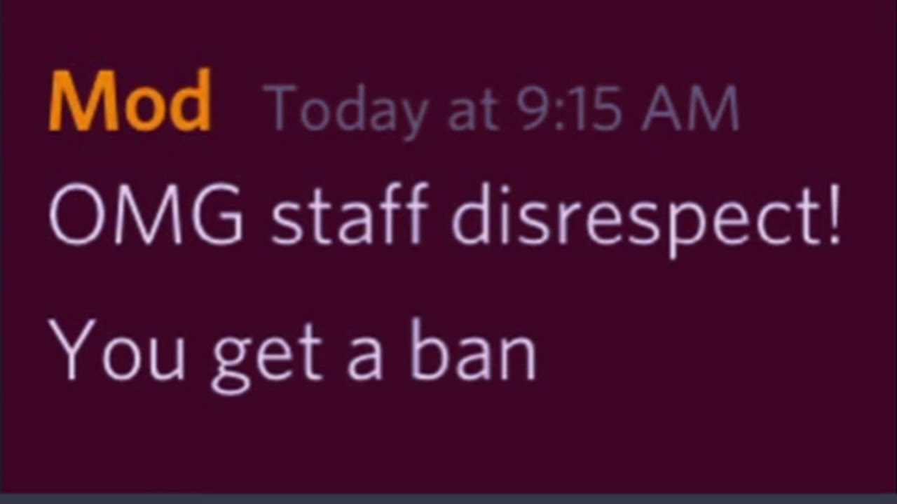 Discord mods trying to ban the owner - YouTube
