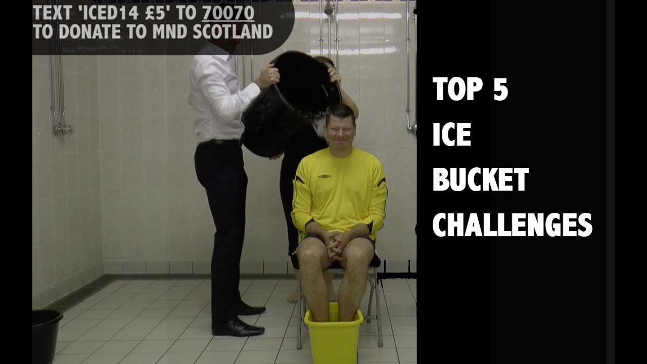 Top 5 Ice Bucket Challenges in Scottish Football - YouTube