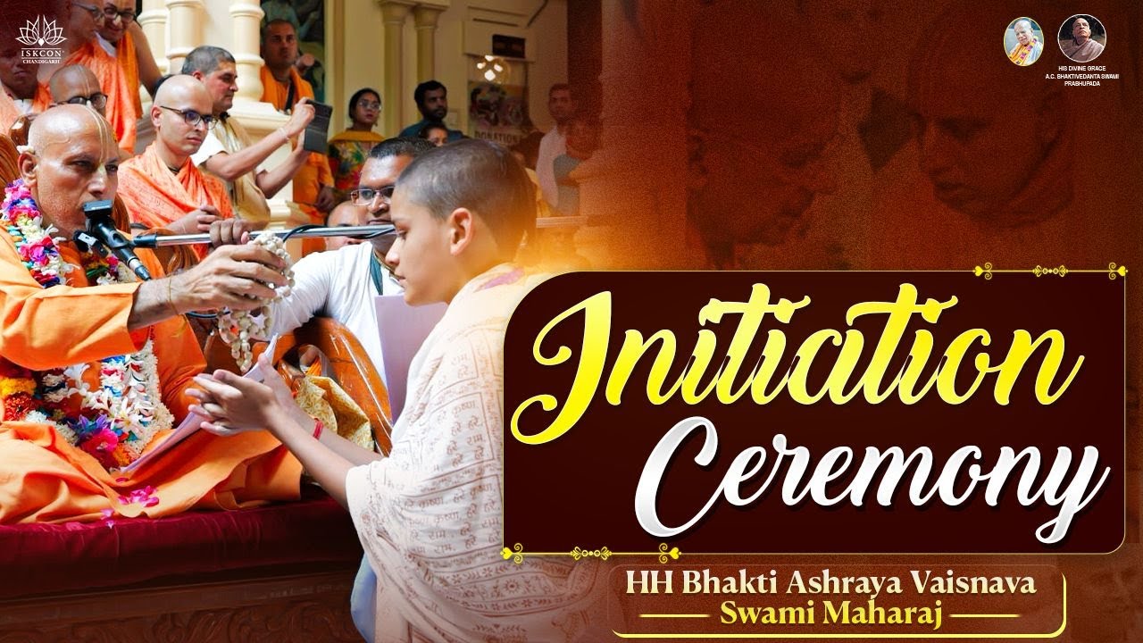 Initiation Ceromony Day-1 Continued HH Bhakti Asharay Vaishnav Swami ...