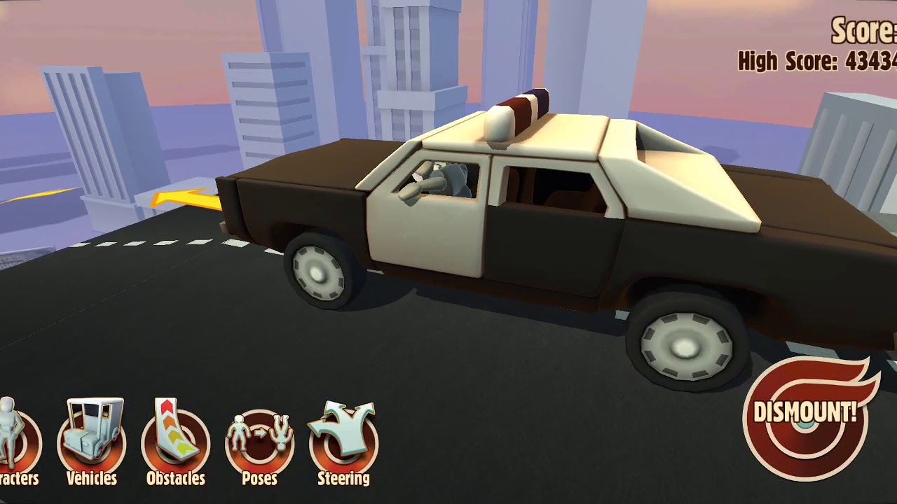 Turbo Dismount All cars test on the big ramp - YouTube