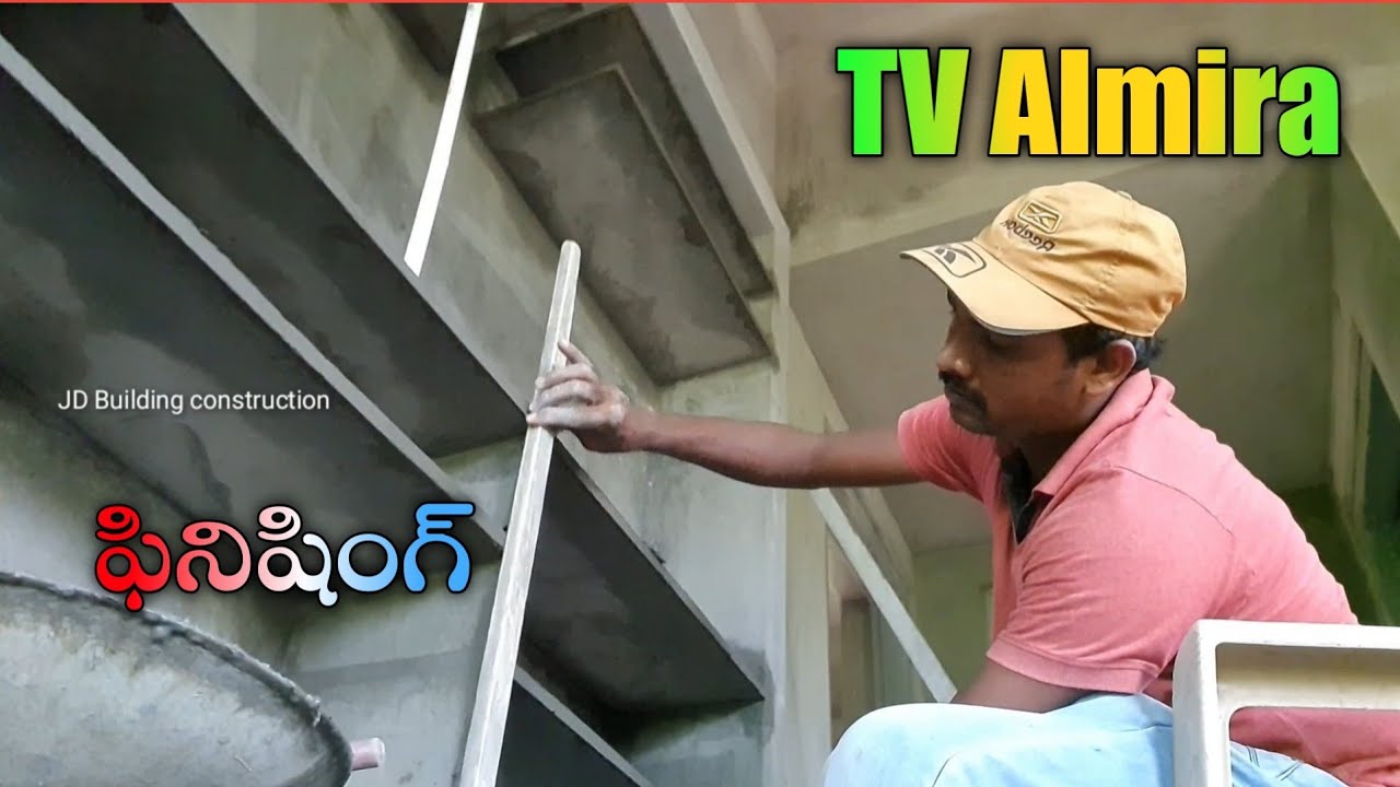 TV CEMENT Almira showcase design easy technique tv cement cupboard ...