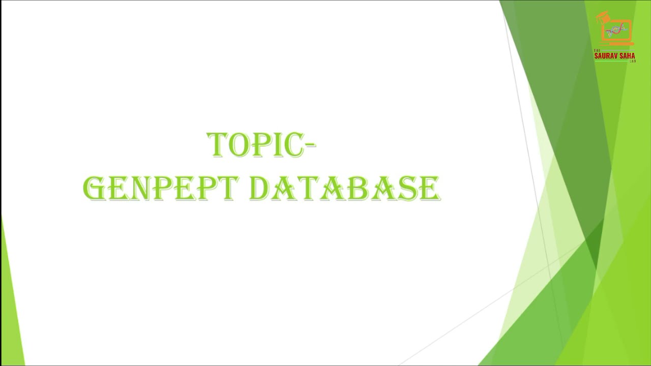 GenPept | Biological Databases | TSSL - YouTube