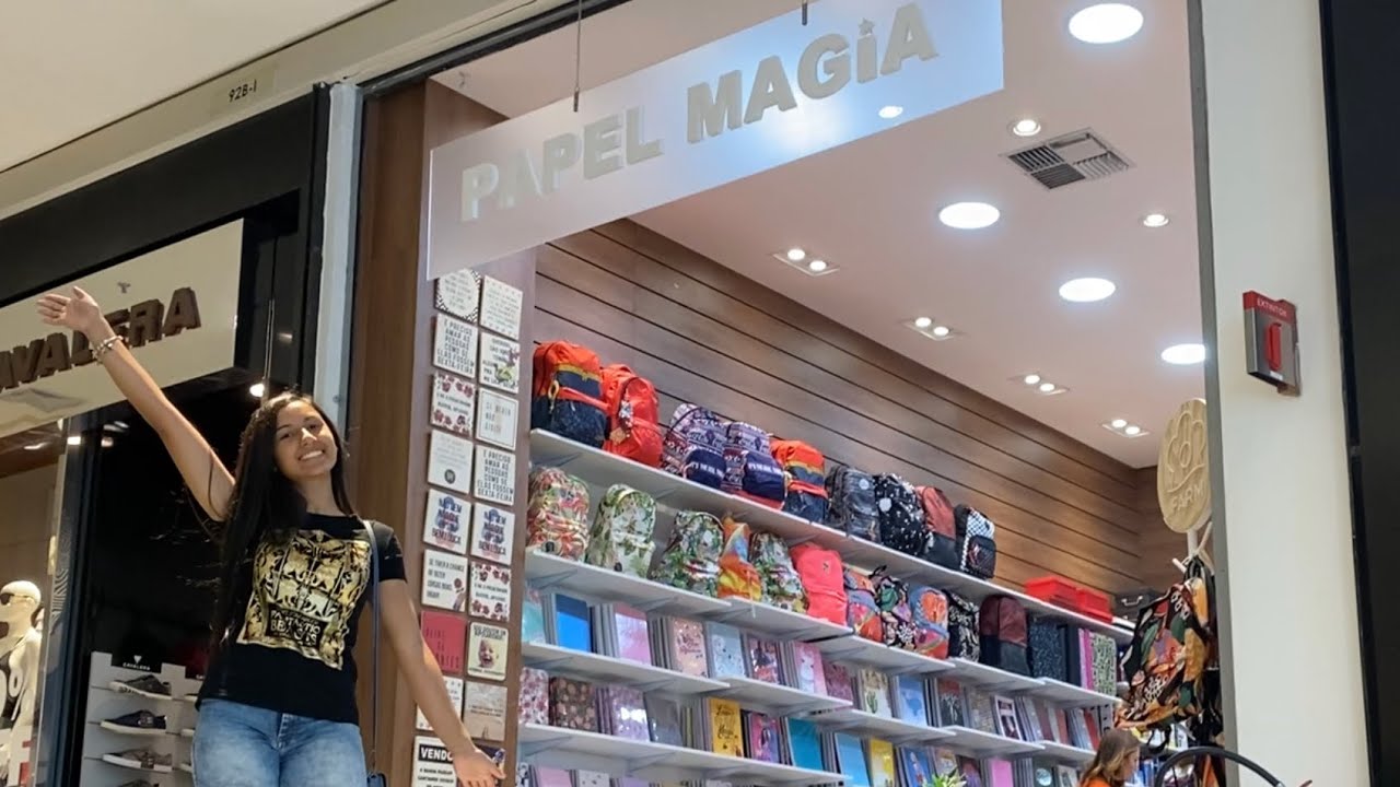 Comprinhas de material escolar/ tour pela papelaria papel magia 2020 - YouTube