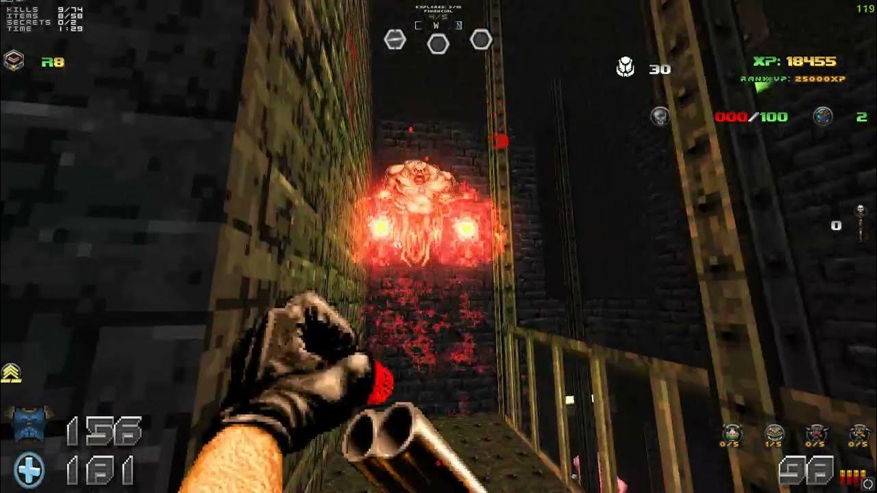 GZDoom Doom EXP with various mods - Urbanside Map01 & Map02 - YouTube