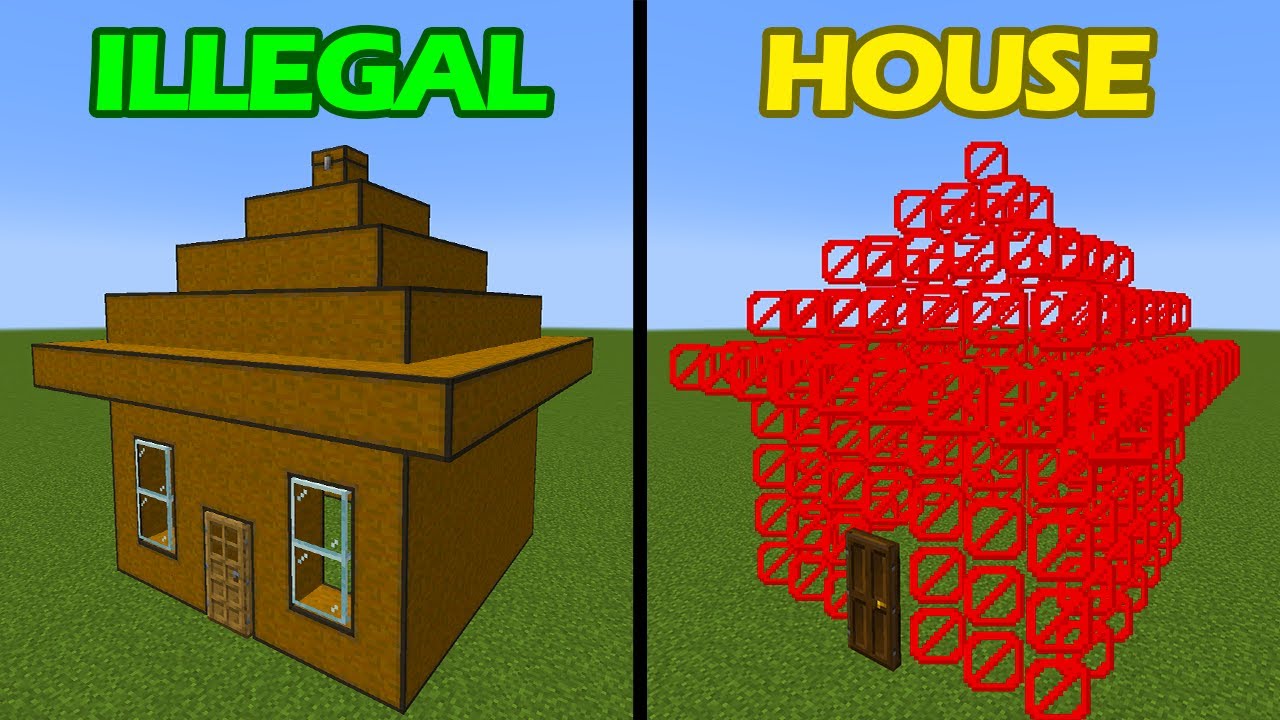 Illegal Houses In Minecraft be like: - YouTube