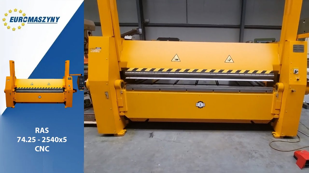 RAS CNC swivel folding machine 2540 x 4,5 mm, zaginarka RAS 2540 x 4,5 ...
