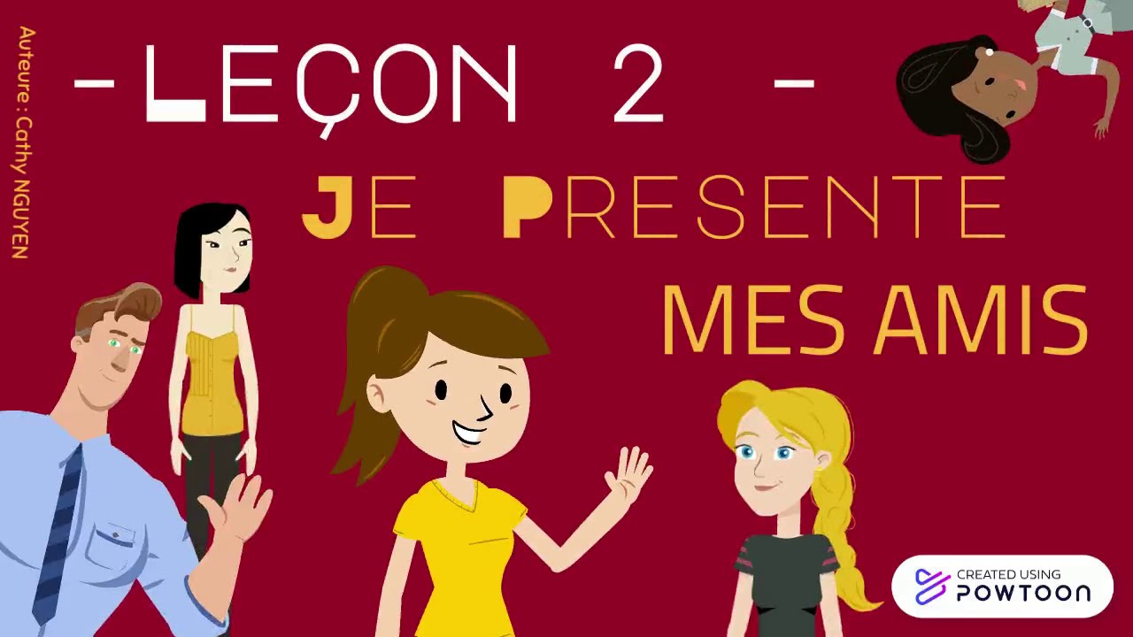 A1 Leçon 2 : Je présente mes amis - YouTube