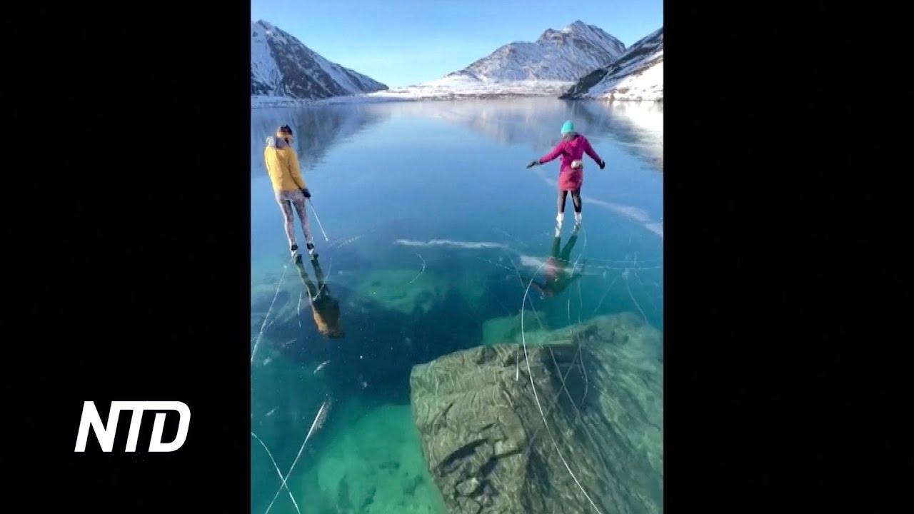 Alaskan Outdoor Instructor Shares Experience of Skating on Rare ‘Ice ...