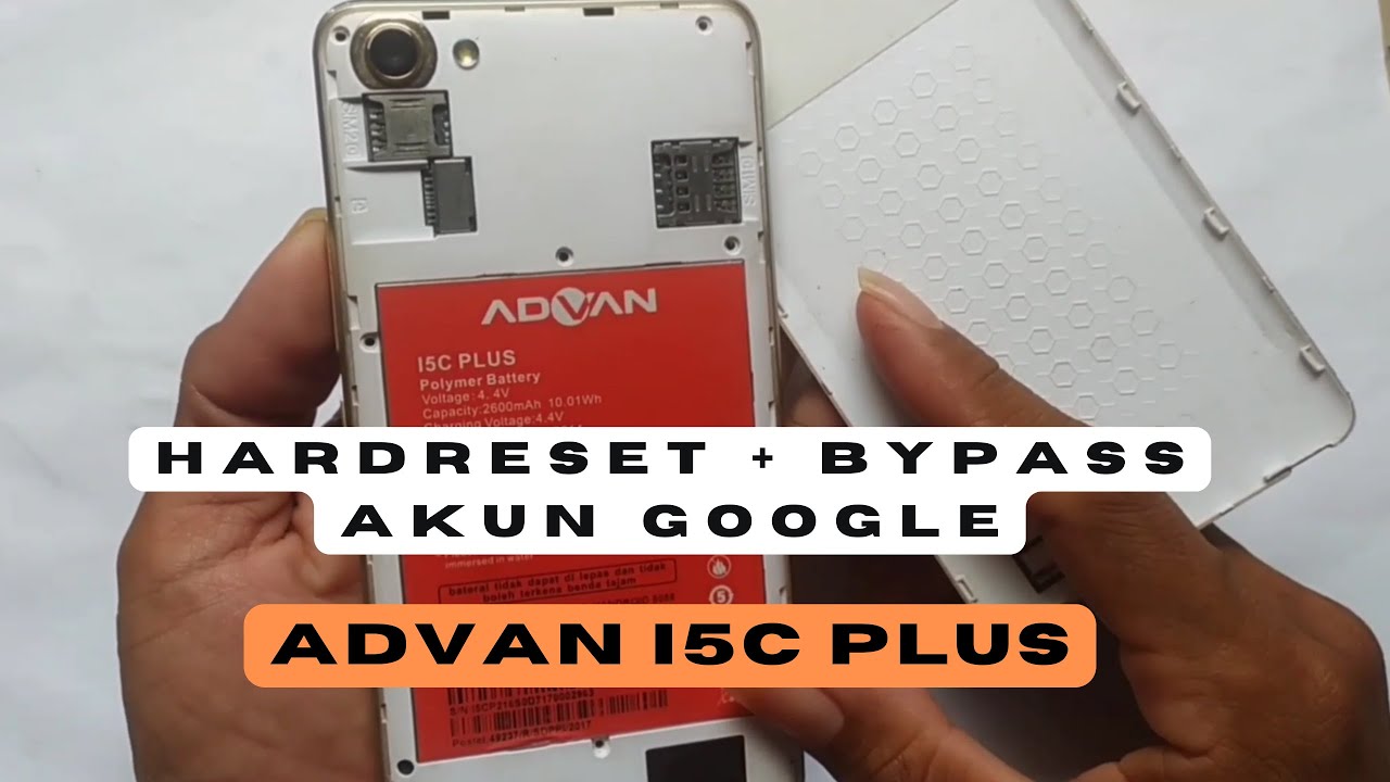 cara hard reset dan bypass akun google advan i5c plus - YouTube