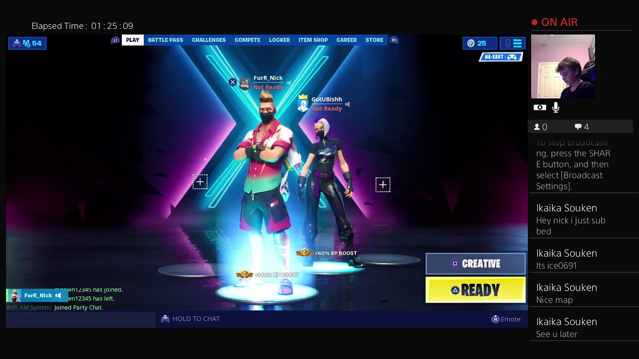 Playing Fortnite on NAE servers - YouTube