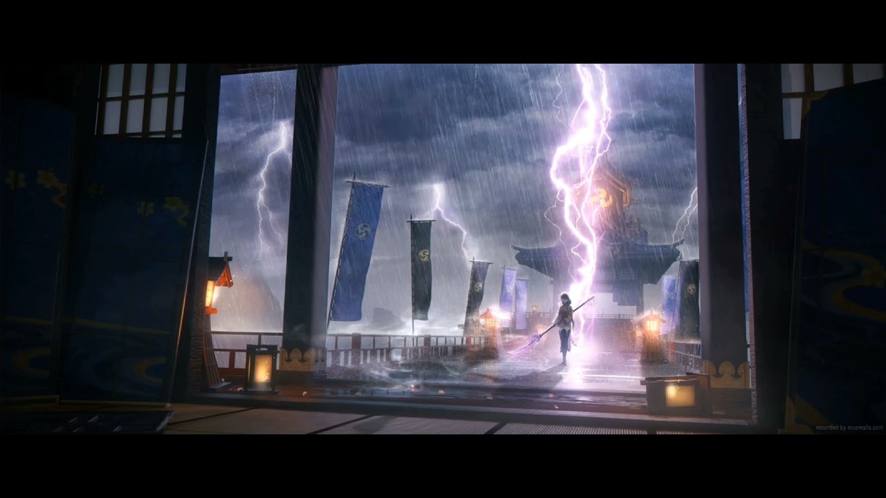 Anime Girl In Rain With Manga|Rain Sounds For Sleeping|30 Minutes Rain ...