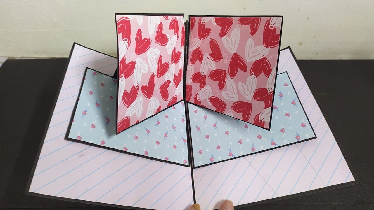 how to make popup card for scrapbook |scrapbook card ideas - YouTube