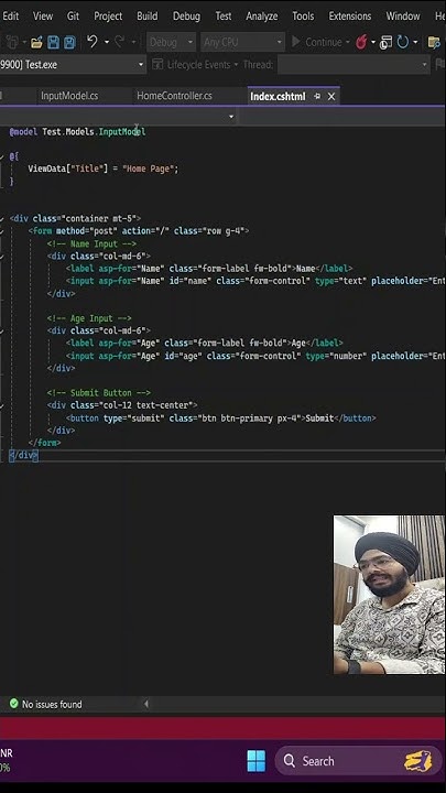 "ASP.NET Core Tutorial: Passing Data Between Views Using a Model Class" - YouTube
