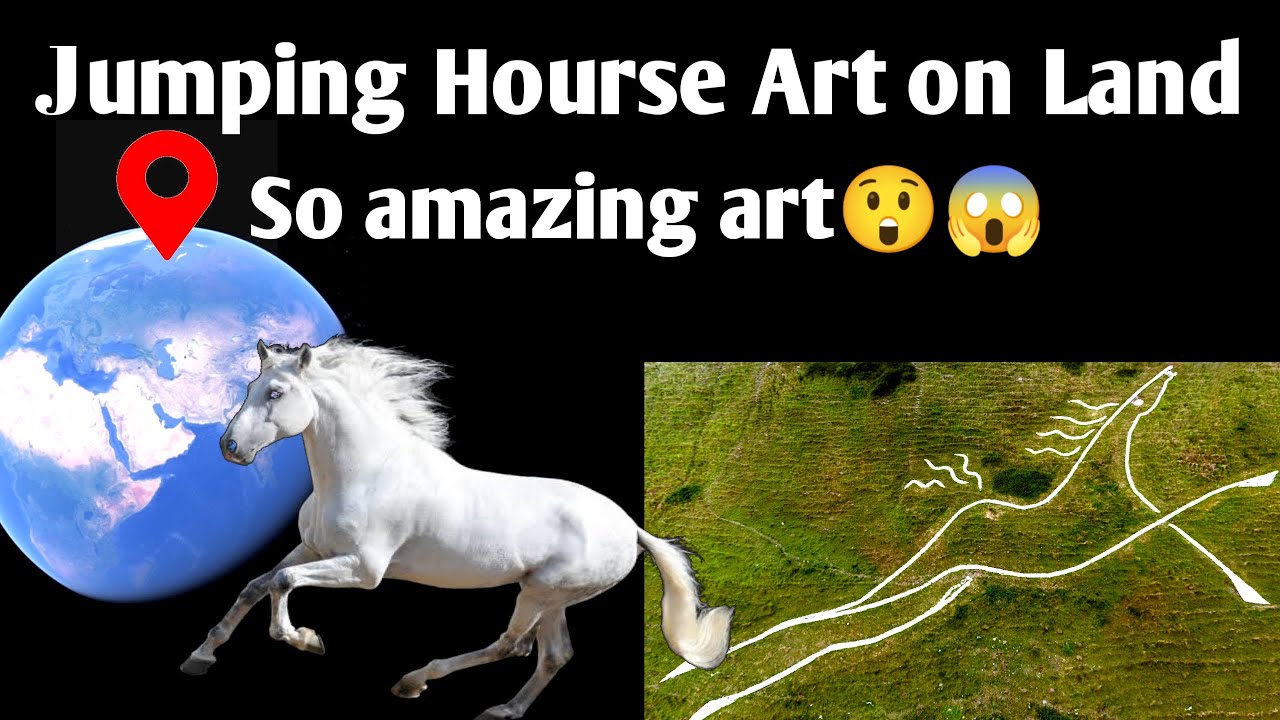 Jumping Horse Art on land found on Google Earth | Fine Earth - YouTube