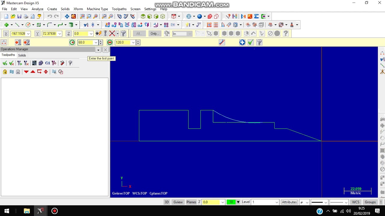 tutorial mastercam x5 membubut tirus, bertingkat, radius dan alur - YouTube
