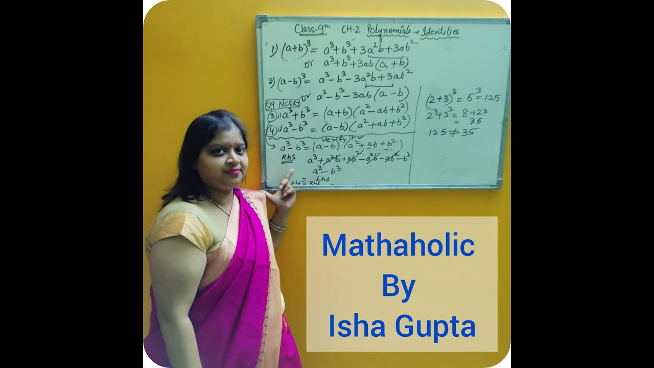 Cubic identities of (a+b)³ I Polynomial I Class 9 I Online Maths - YouTube