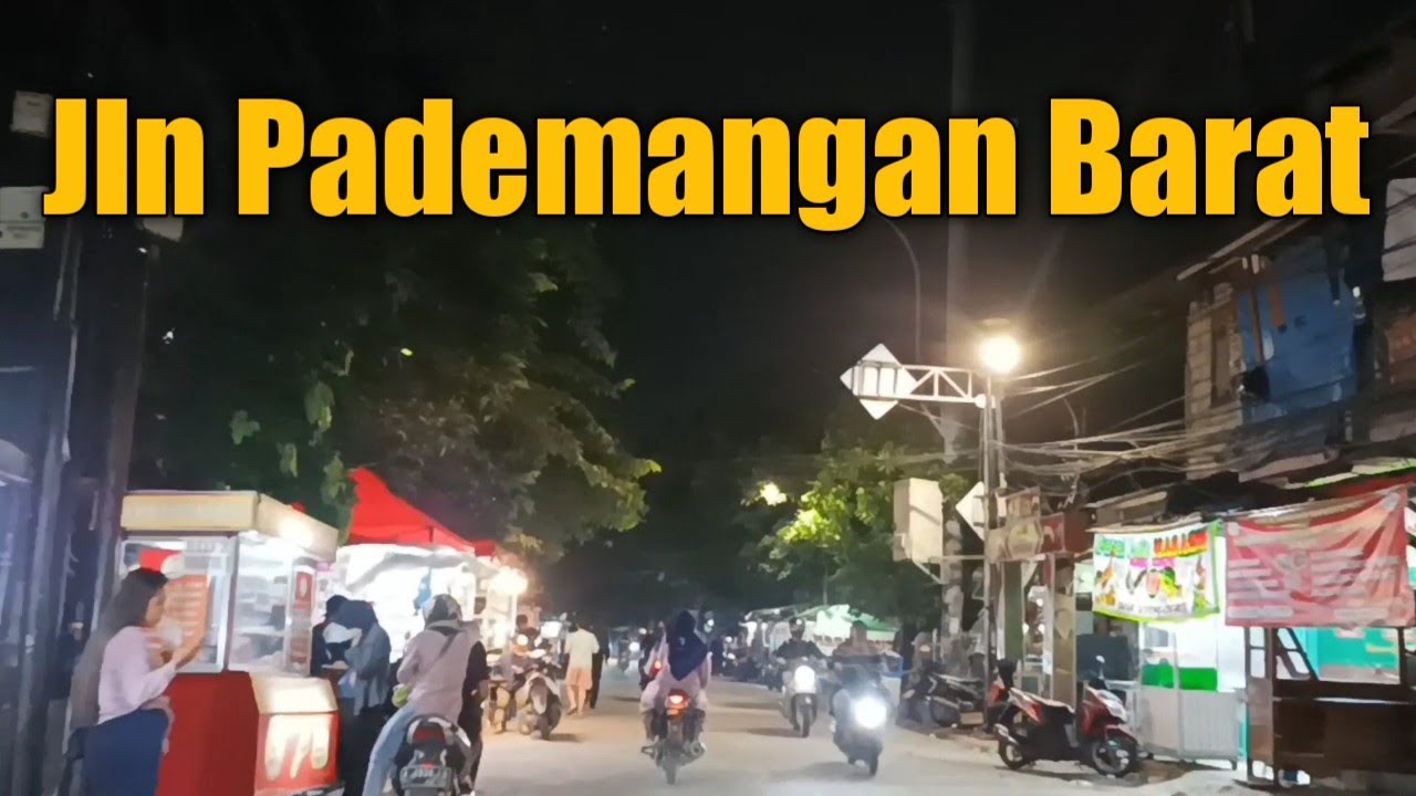 Suasan Malam Jalan Pademangan Barat Arah Mangga Dua Square Jakarta ...