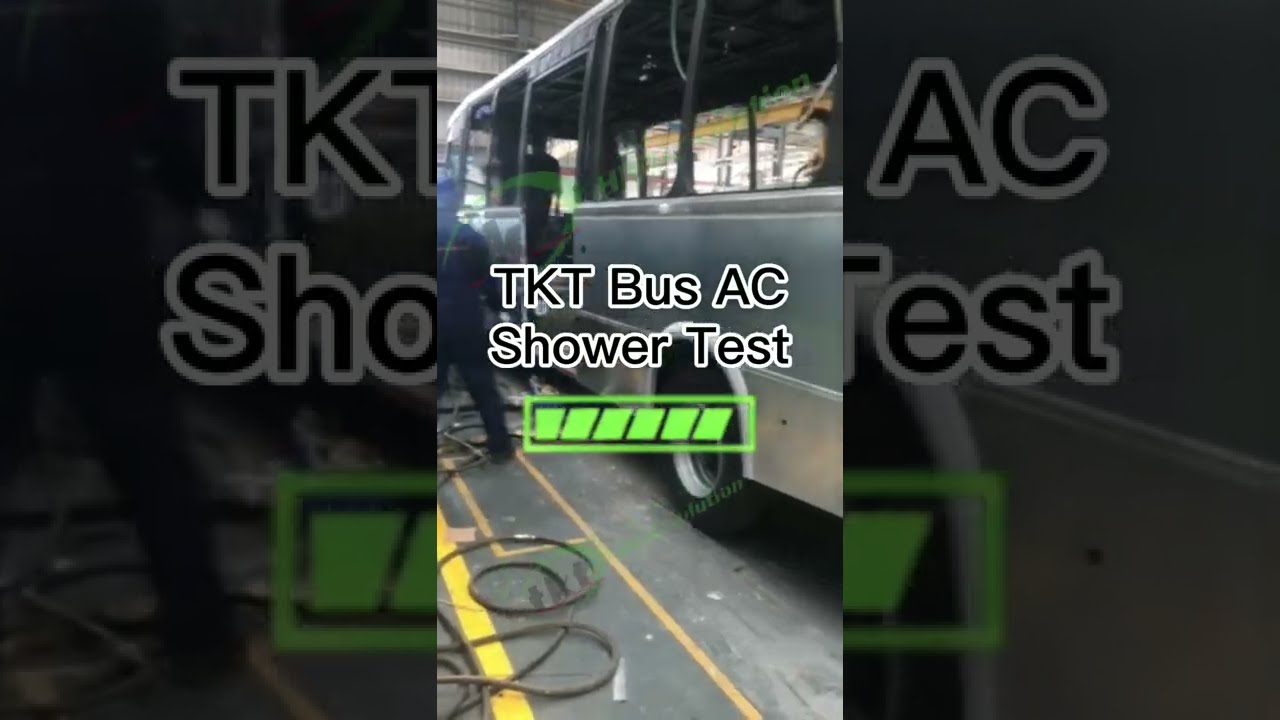 TKT Bus A/C Passed the Most Highest Standard Shower Test - YouTube
