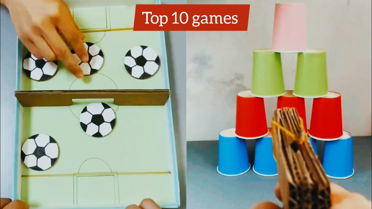 DIY Top 10 games craft | diy craft | Paper craft | home decoration ...