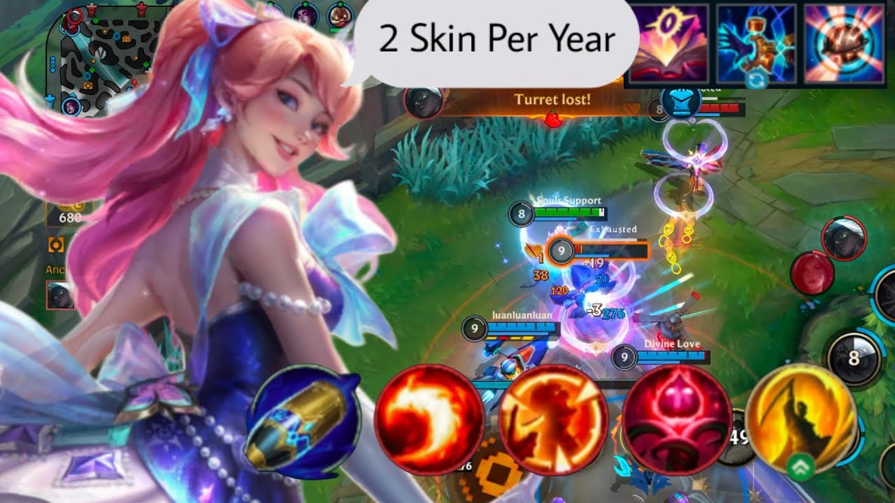 2 Skins Released Per Year, Nice / Lux Gameplay S14 - YouTube