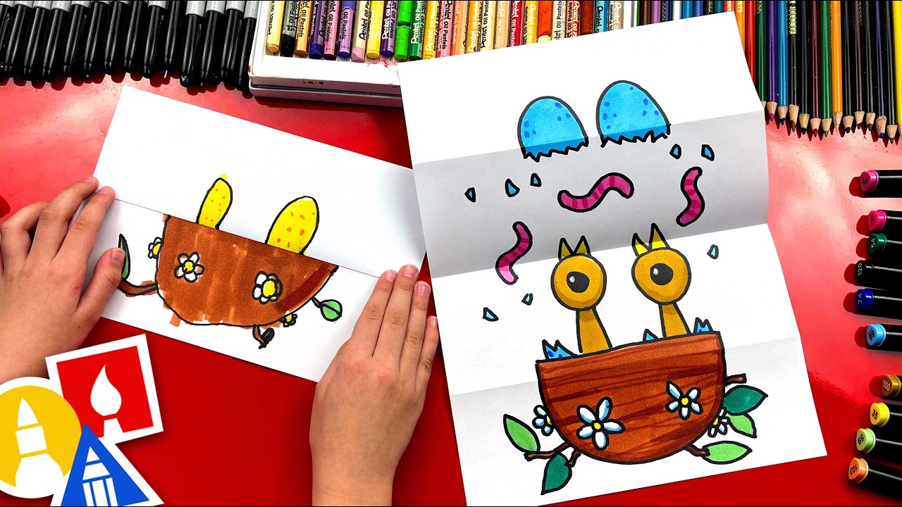 How To Draw A Baby Bird Nest Folding Surprise YouTube How To Draw A Baby Bird Nest Folding Surprise YouTube