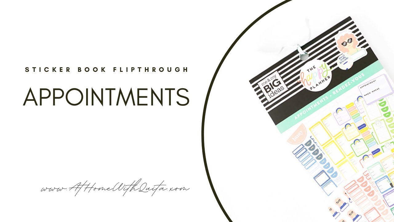 APPOINTMENTS Value Pack Sticker Book From The Happy Planner - YouTube
