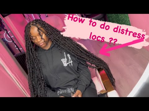 How to do distress locs with human hair (DETAILED VIDEO) - YouTube