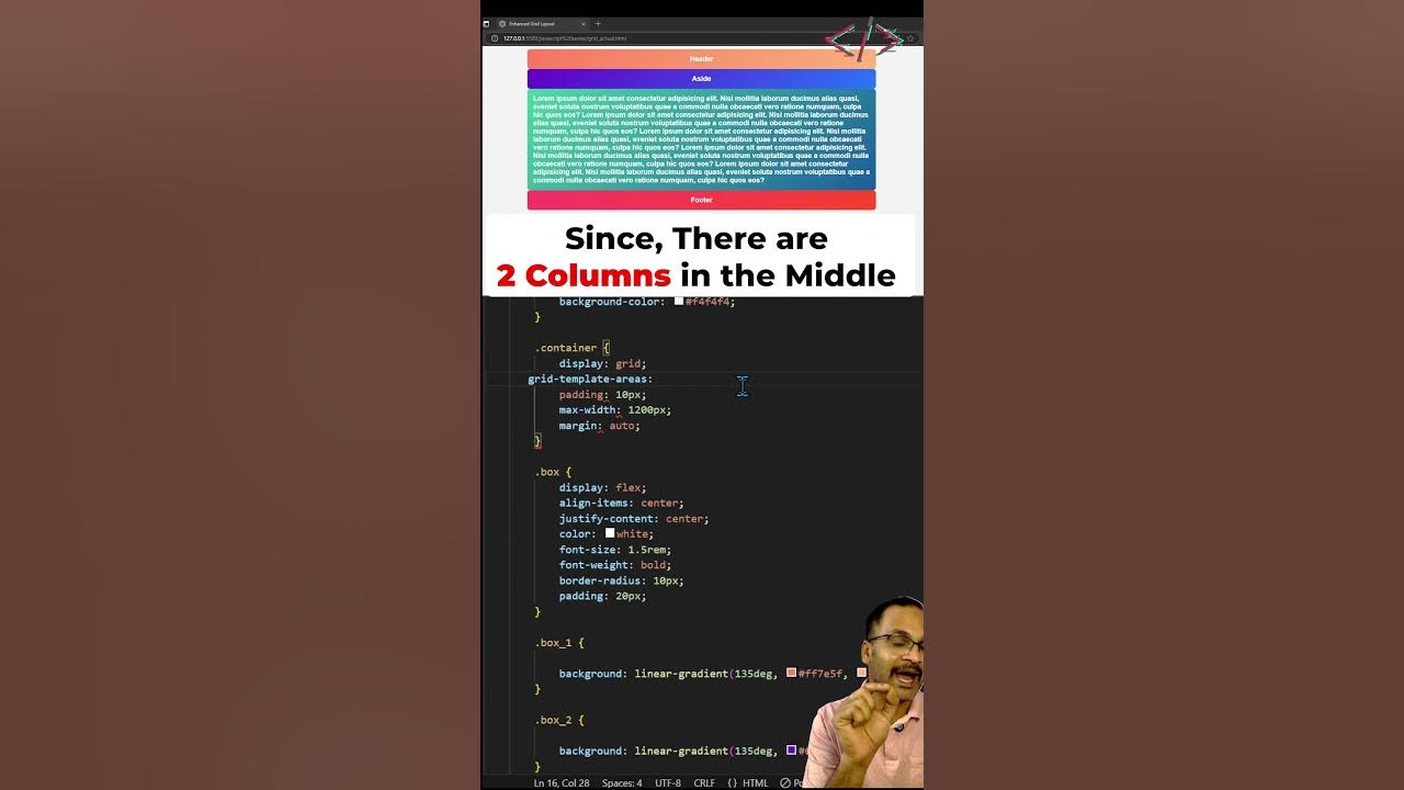 #244 Grid template area #codewithkg #coding #codecoding #angularcourse - YouTube