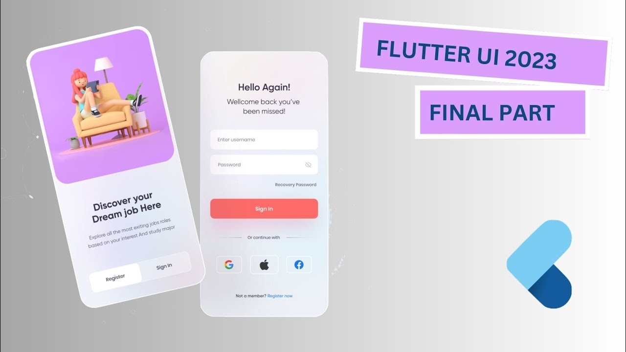 Flutter Ui Design Tutorial Part 3 Final Youtube 2399