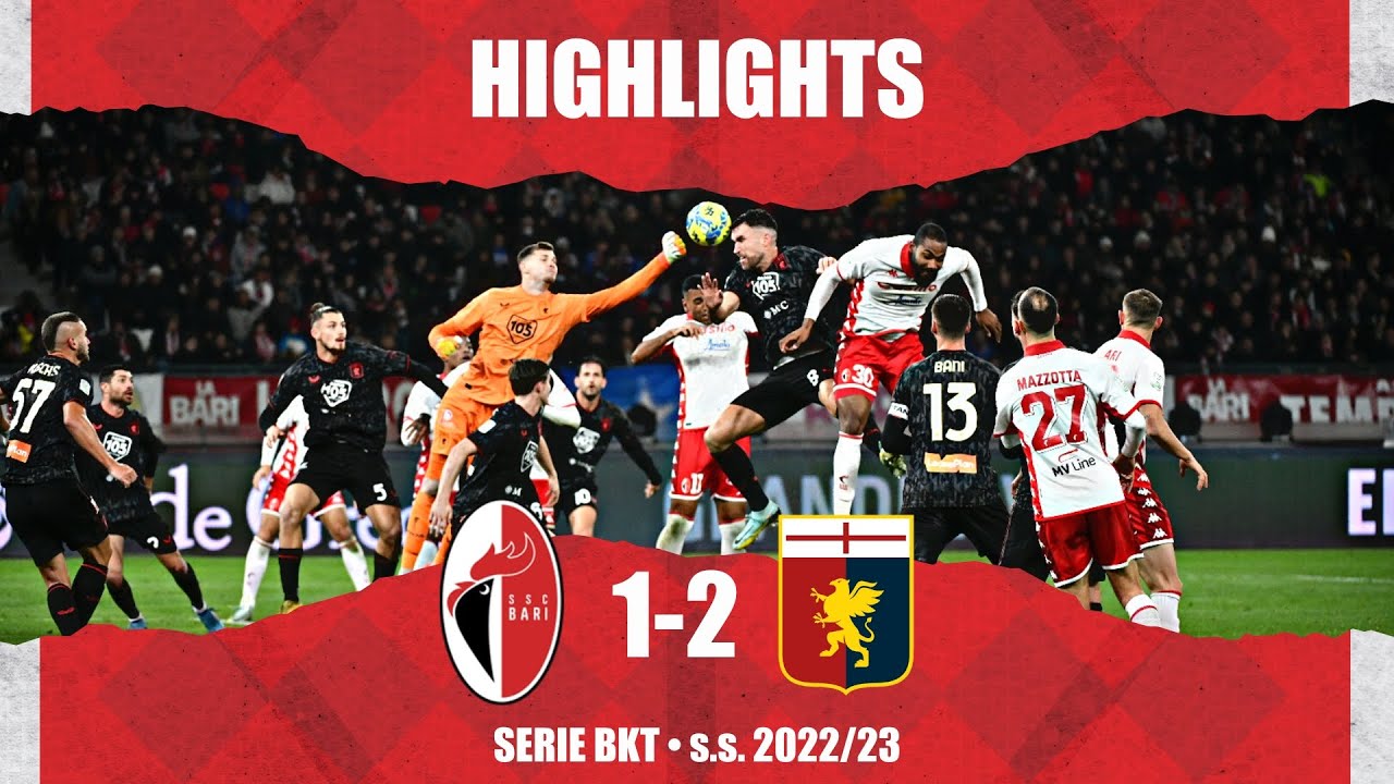 #LNPB #SerieBKT 19a gior. // Highlights Bari-Genoa 1-2 - YouTube