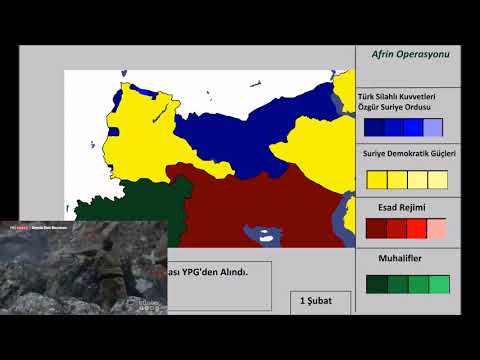 Afrin Operasyonu - Zeytin Dalı Harekatı [Harita] ilk 15 Gün