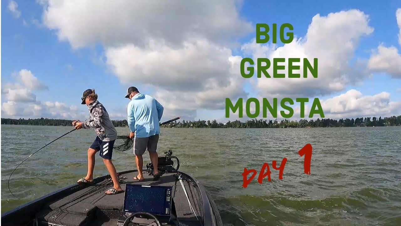 Top 10 after Day 1!!!!!! Big Green MONSTA tournament! - YouTube