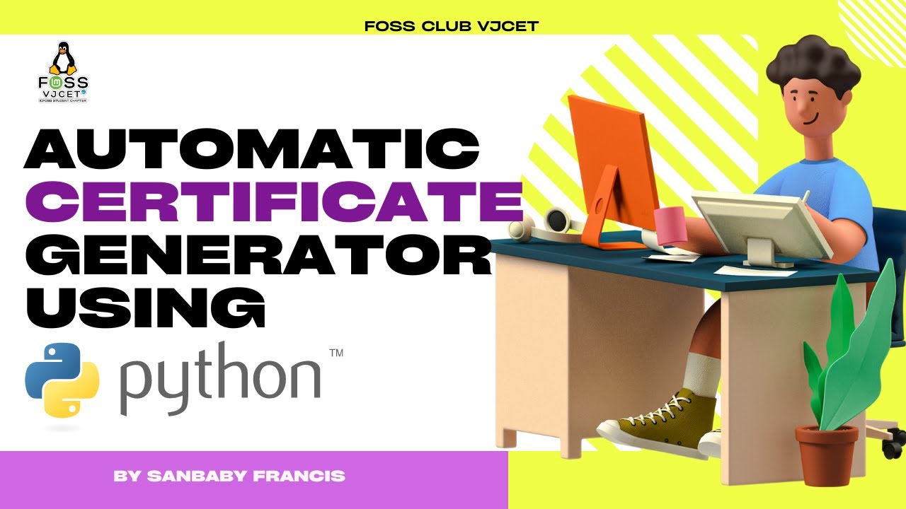 How to generate certificates automatically using Python? | Malayalam ...