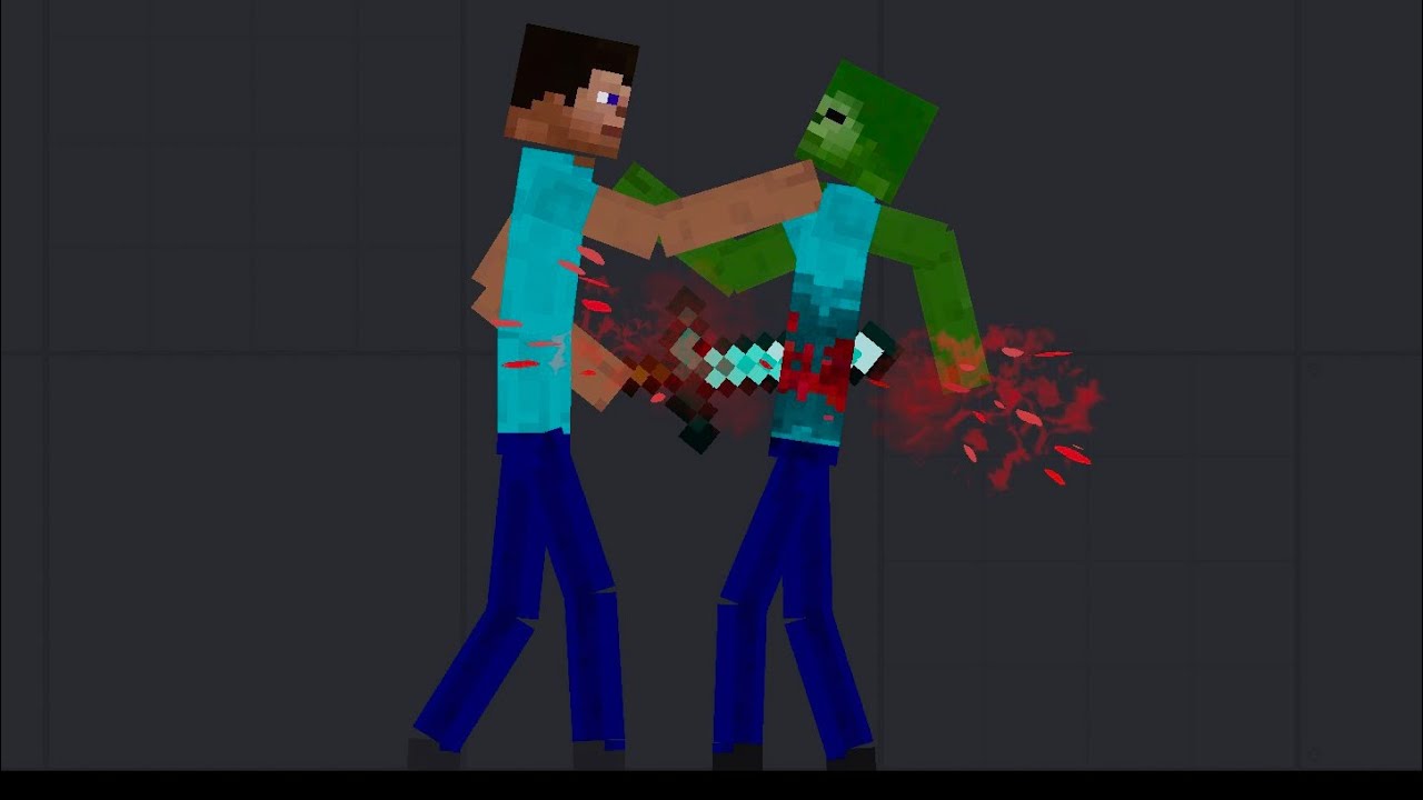 Minecraft Creatures Fight Each Other In People Playground (5) - YouTube