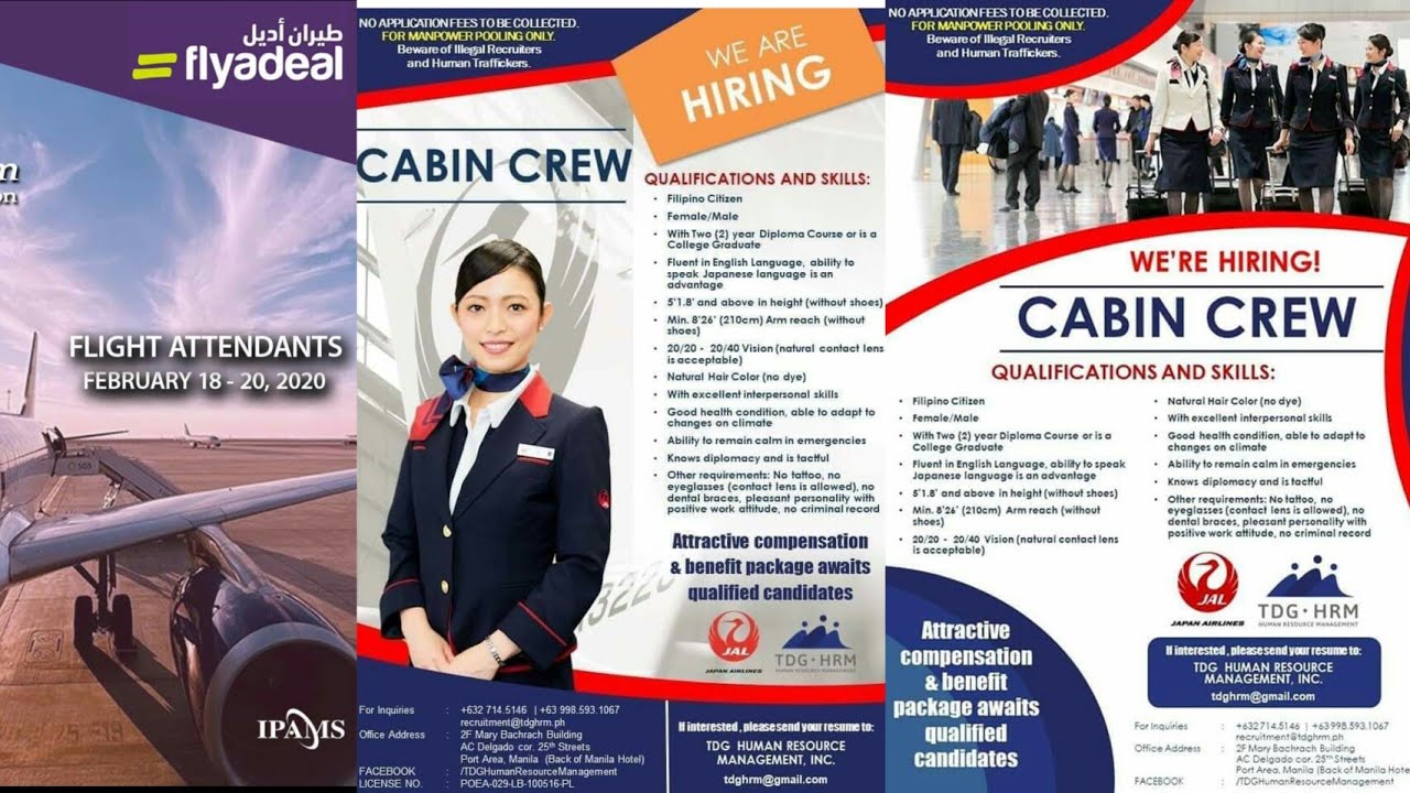 Experience applying in IPAMS & TDGHRM for Cabin Crew at Flyadeal ...