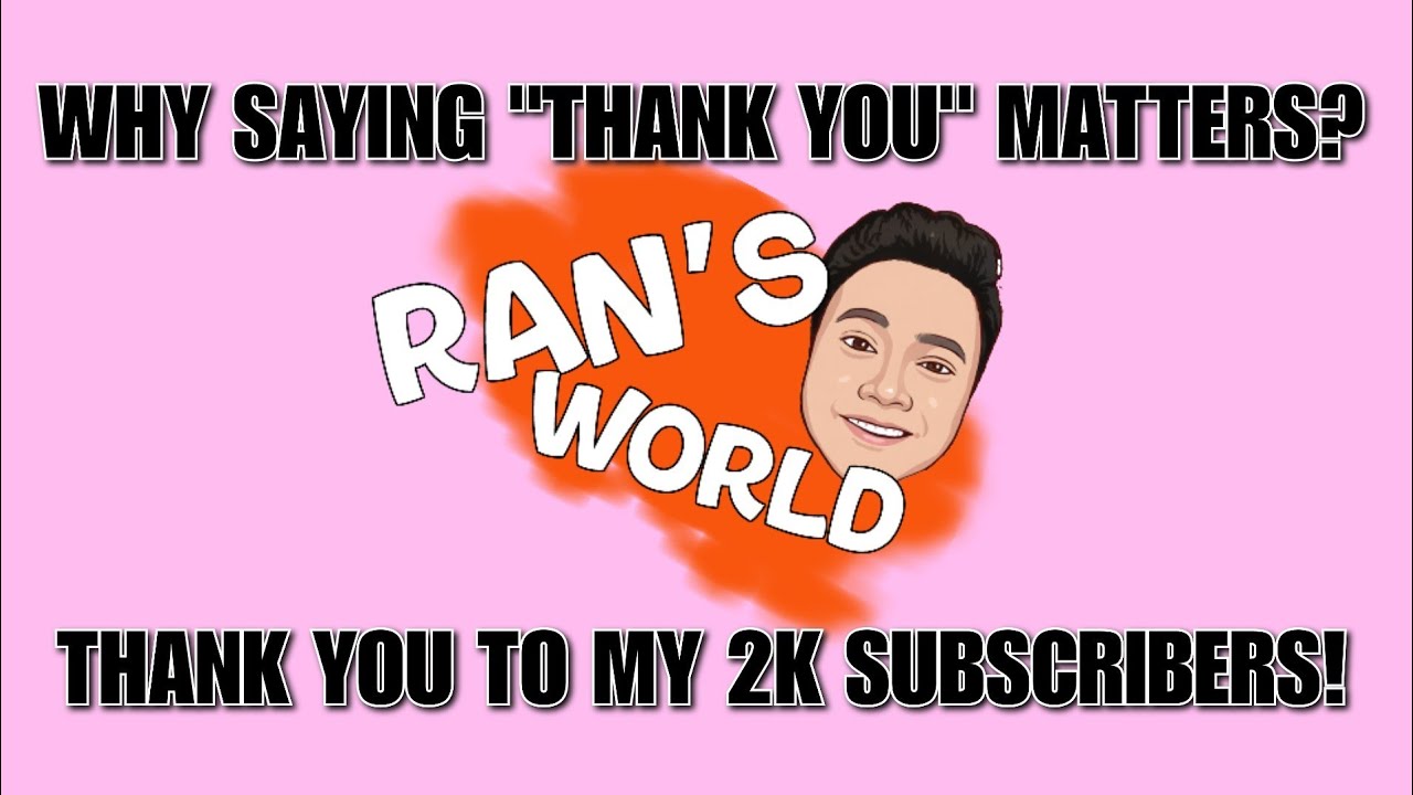 WHY SAYING THANK YOU MATTERS An Appreciation Video For SifiataFam