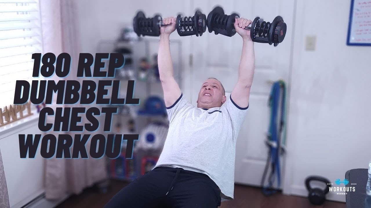 180 Rep Dumbbell Chest Workout - YouTube