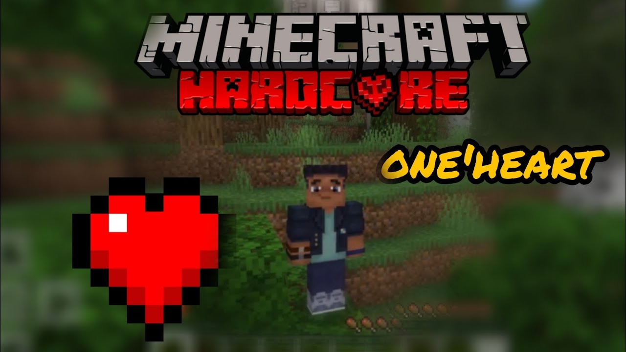 minecraft one heart ️ survival series part 1 in hard-core (Hindi) - YouTube