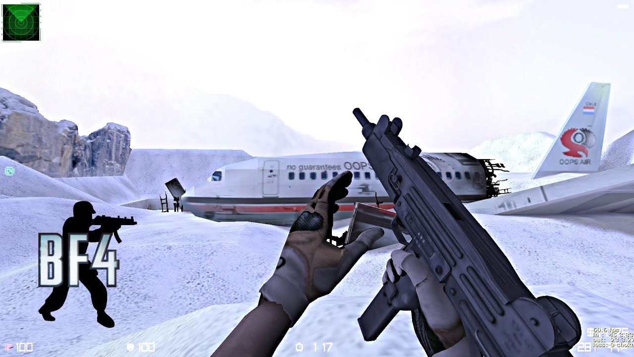 Counter Strike 1.6 BF4 MOD with Ironsights - YouTube