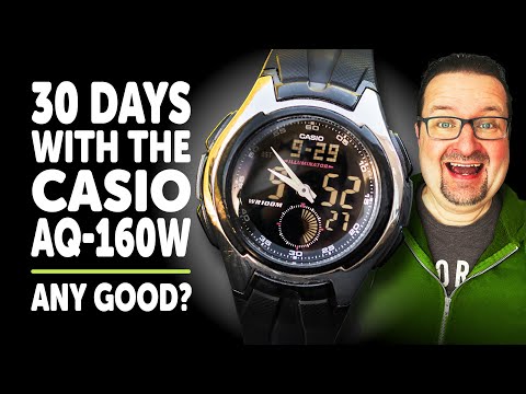 Einen Monat lang täglich mit dem #CASIO AQ-160W fahren – Komfort, Stil und Funktionen